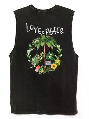 FIVE CM Graphic-print Vest - Grey