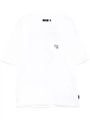 FIVE CM Logo-embroidered T-shirt White