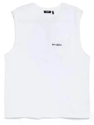 FIVE CM Logo-embroidered Vest - White