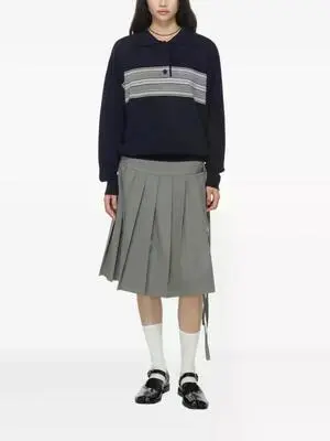LOW CLASSIC Pleated A-line Skirt