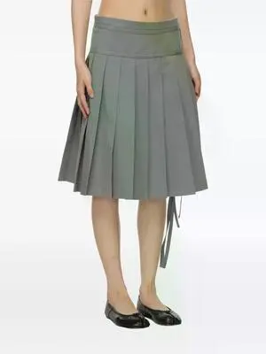 LOW CLASSIC Pleated A-line Skirt