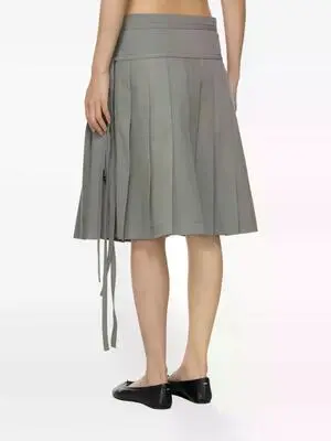 LOW CLASSIC Pleated A-line Skirt