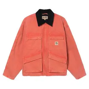 StÜssy Washed Canvas Shop Jacket - Orange