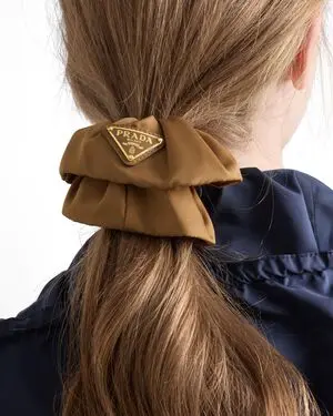 Prada Re-nylon Scrunchie - Brown