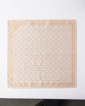 Prada Jacquard Silk Scarf 55 - Brown