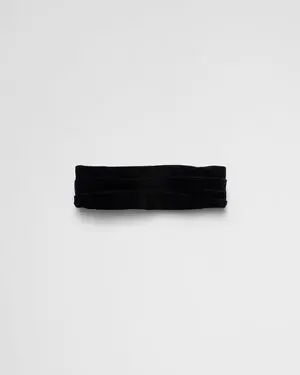 Prada Velvet Headband - Black
