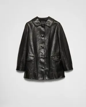Prada Leather Caban Jacket