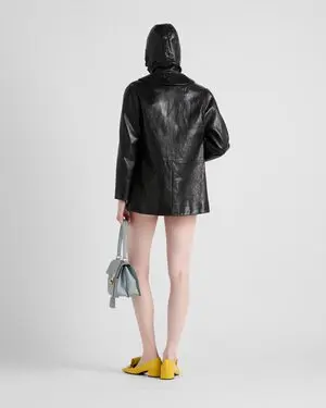 Prada Leather Caban Jacket