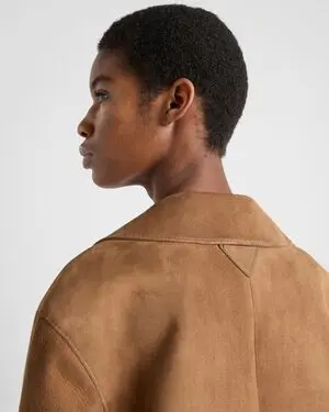 Prada Suede Jacket - Light Brown
