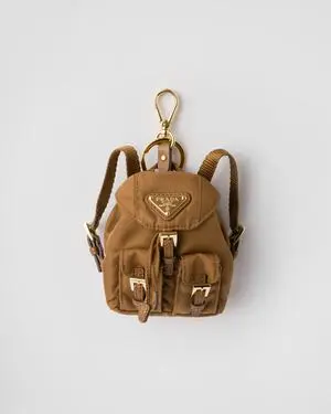 Prada Re-nylon Keychain Charm - Brandy