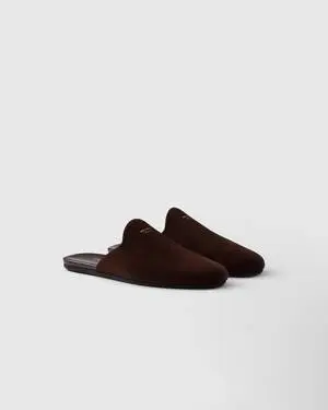Prada Suede Mules