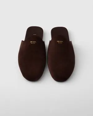 Prada Suede Mules