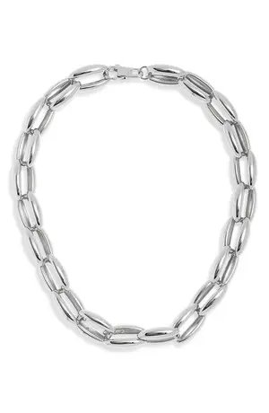 LUV AJ The Positano Chain Necklace - Silver