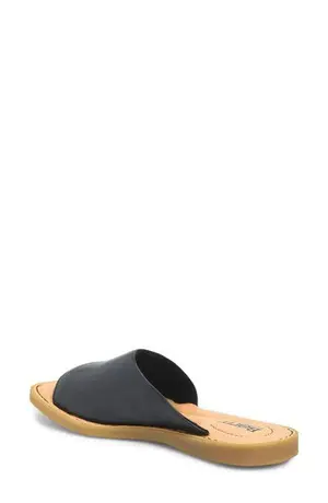 BØRN Izabel Slide Sandal - Black Leather