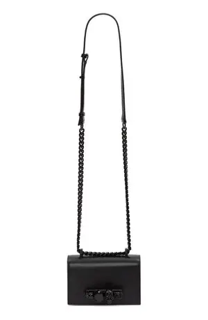 Alexander McQueen Mini Jewelled Leather Crossbody Bag