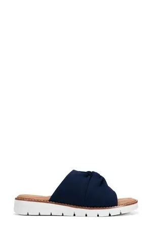 Easy Spirit Josy Platform Slide Sandal - Blue