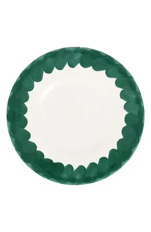 VIETRI Lisbon Brushstroke Salad Plate - Green