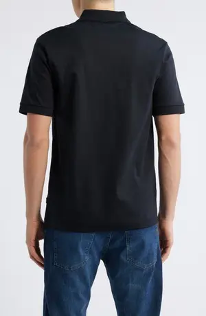 BOSS Phillipson Mercerized Cotton Polo - Black