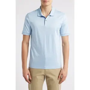 BOSS Phillipson Mercerized Cotton Polo - Light Blue