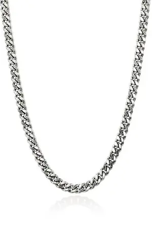 John Hardy Curb Chain Necklace - Sterling Silver - 20 Inches