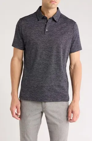 Robert Barakett Duke Space Dye Polo Navy