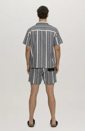 MAUI & SONS Dobby Fin Camp Shirt