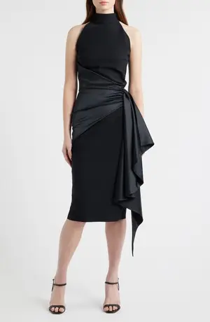 Chiara Boni La Petite Robe Gudairi Sleeveless Midi Dress - Black