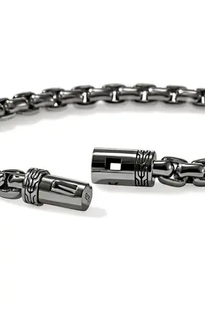 John Hardy Box Chain Bracelet - Dark Silver