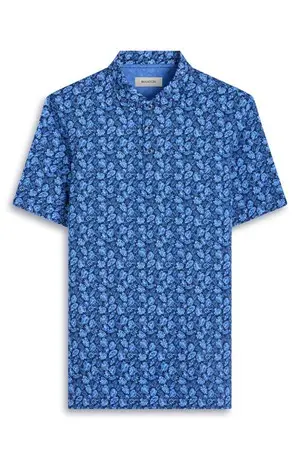 Bugatchi Vincent Ooohcotton® Leaf Print Polo