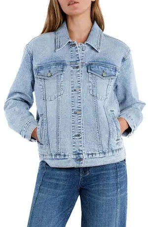HINT OF BLU All Day Long Denim Jacket - Stone Blue