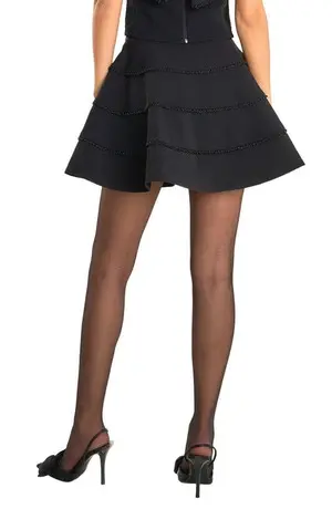 Endless Rose Bead Detail Mini Skirt