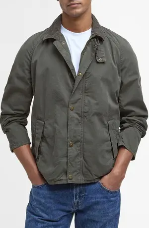 Barbour Tracker Casual Jacket - Olive