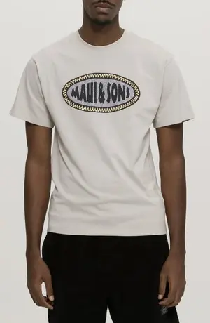 MAUI & SONS Madras Rad Graphic T-shirt