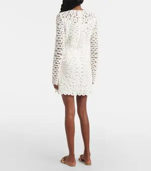 Simkhai Mccall Crochet Mini Dress - White