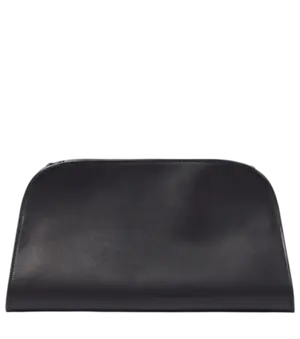 THE ROW Peggy Small Leather Shoulder Bag - Black