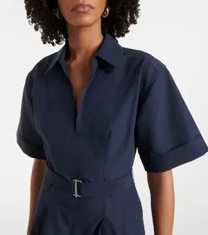 Simkhai Deanna Belted Midi Dress - Blue