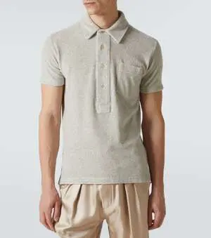 TOM FORD Cotton-blend Terry Polo Shirt