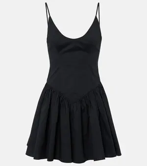 Staud Dena Cotton Poplin Mini Dress