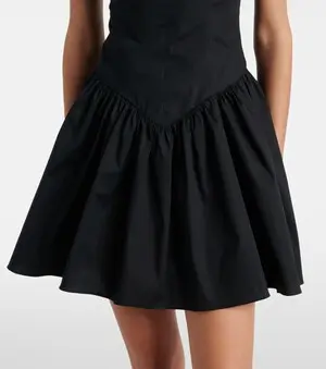 Staud Dena Cotton Poplin Mini Dress