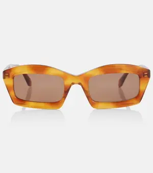 Alaïa Rectangular Sunglasses - Brown