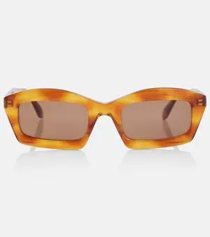 Alaïa Rectangle Frame Sunglasses - Brown