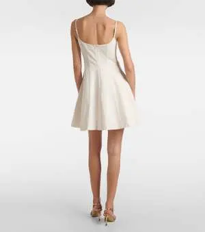 Staud Bridal Joy Minidress - White