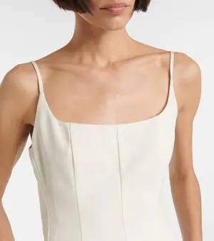Staud Bridal Joy Minidress - White