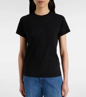 THE ROW Florie Cotton Jersey T-shirt - Black