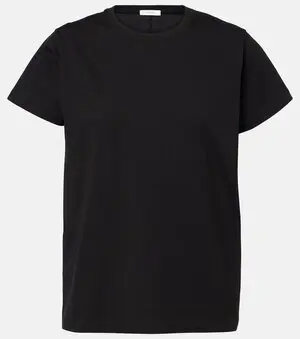 THE ROW Florie Cotton Jersey T-shirt - Black