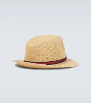 Borsalino Argentina Crochet Straw Panama Hat