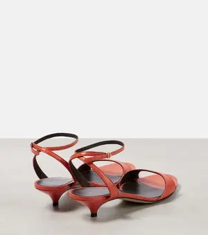 THE ROW Vika 35 Leather Sandals - Orange