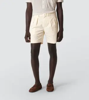 TOM FORD Cotton And Silk Poplin Shorts