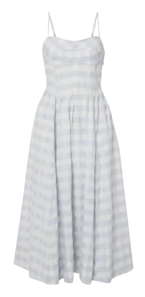 Simkhai Kittiya Gingham Cotton Midi Dress
