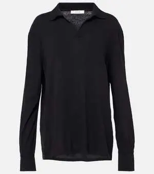 THE ROW Jovani Silk Polo Shirt